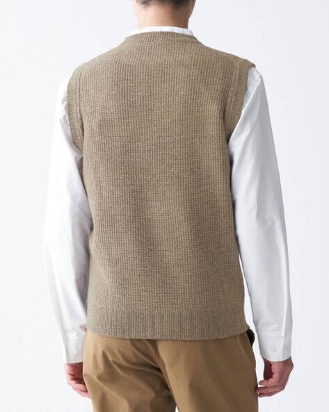 Buy Beige Sweaters & Cardigans for Men by MUJI Online | Ajio.com