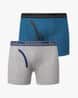 Buy Blue & Grey Melange Boxers for Men by NETPLAY Online | Ajio.com