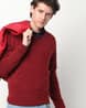 Buy Maroon Sweaters & Cardigans for Men by NETPLAY Online | Ajio.com