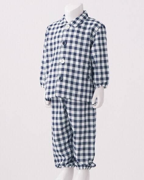 Buy Navy Blue Sleepsuits & Nightsuit for Infants by MUJI Online | Ajio.com