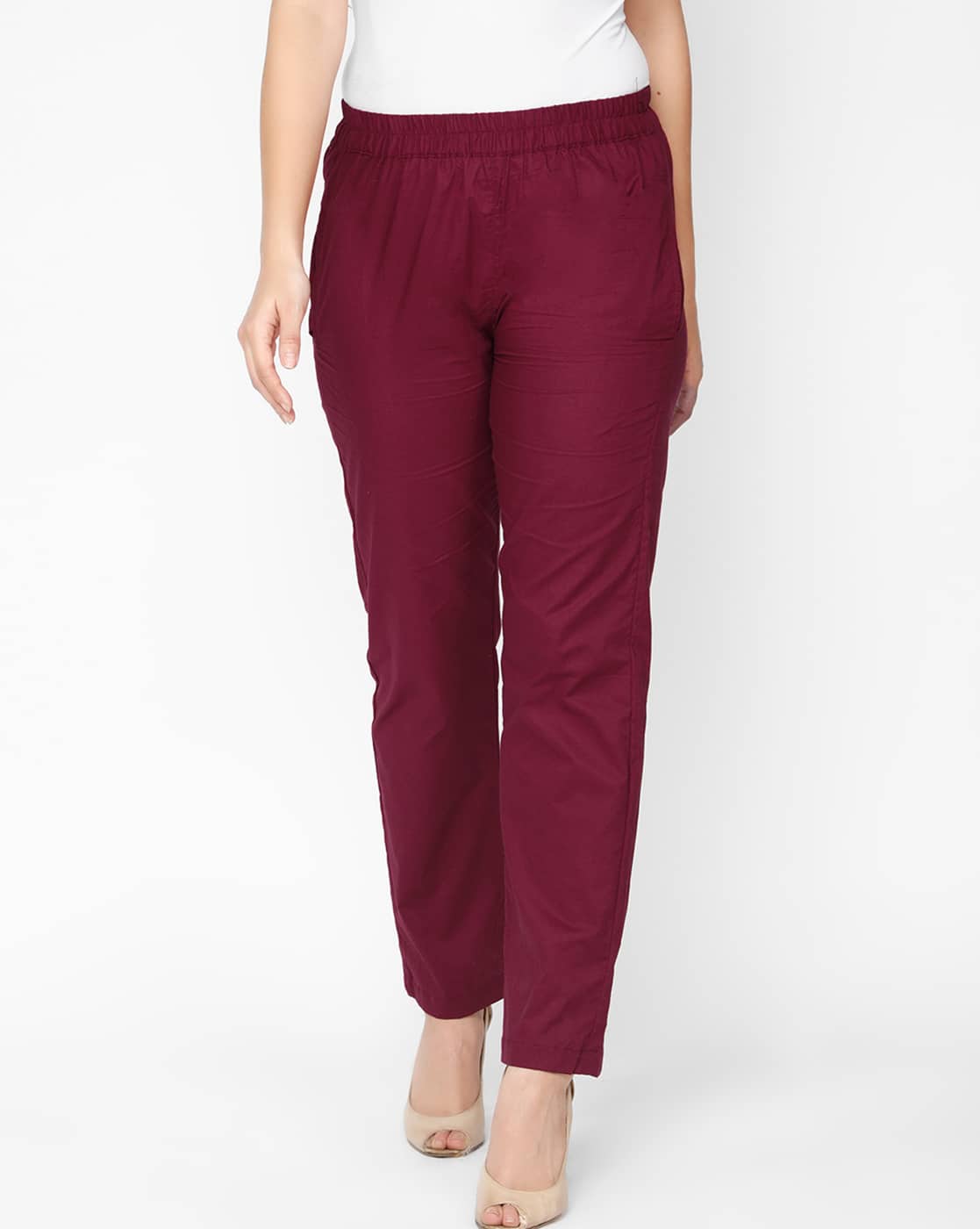 WAYS TO WEAR MAROON PANTS | atelier-yuwa.ciao.jp