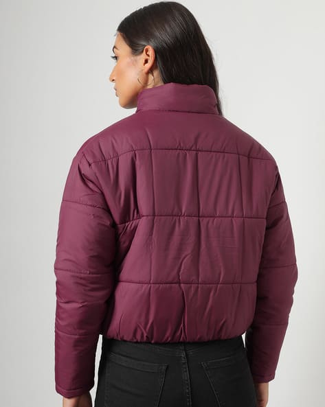 Buy Burgundy Jackets & Coats for Women by Outryt by AZORTE Online ...