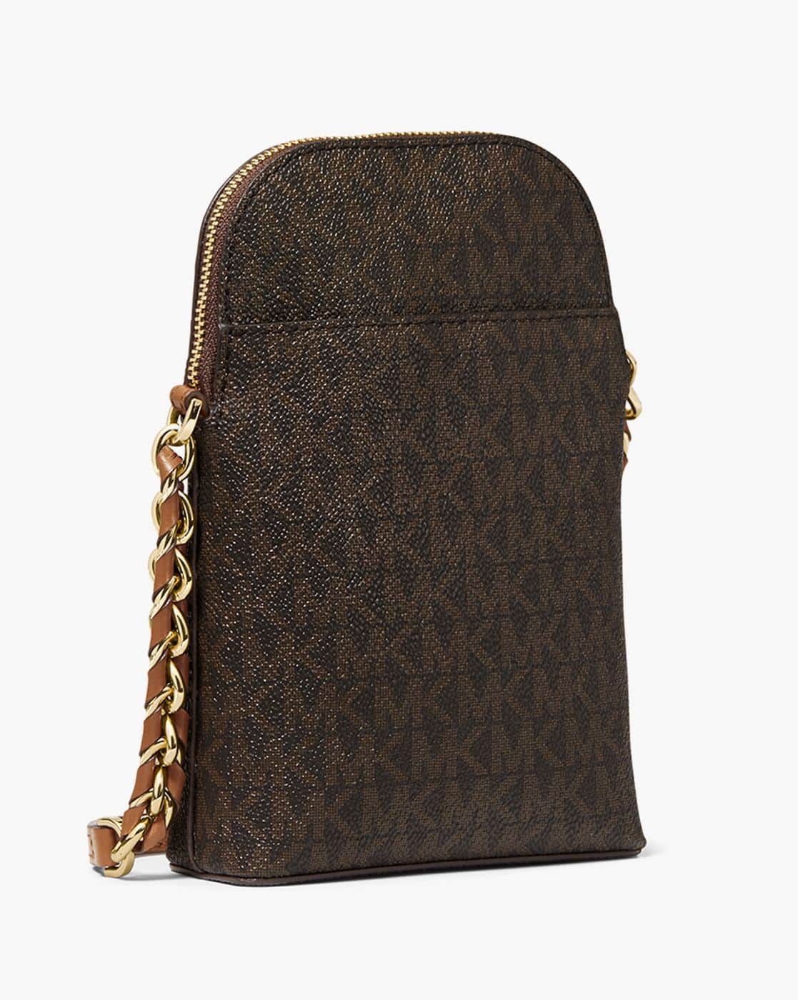 Buy Michael Kors Jet Set Small Chain Phone Crossbody Bag Brown Color Women AJIO LUXE