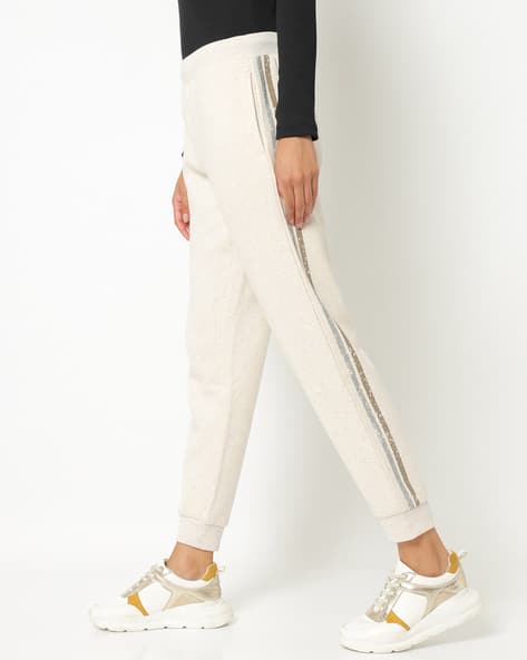 Buy Off White Track Pants for Women by Altheory Sport by AZORTE Online ...