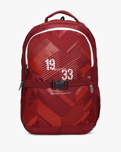 Graphic Print Backpack with Side Release Closure - Price History