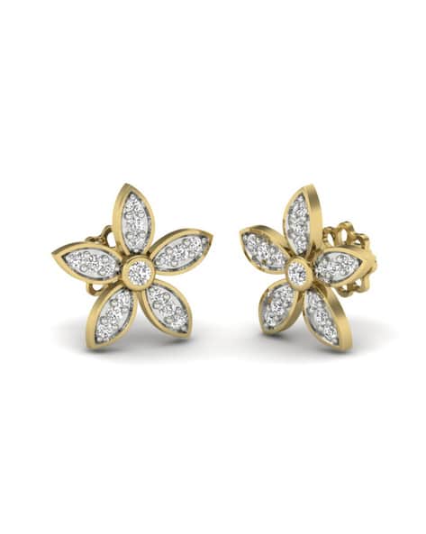 Buy Yellow Gold Earrings for Women by KuberBox Online Ajio