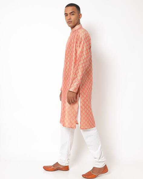 Buy Peach Kurtas for Men by SAMAV Online | Ajio.com