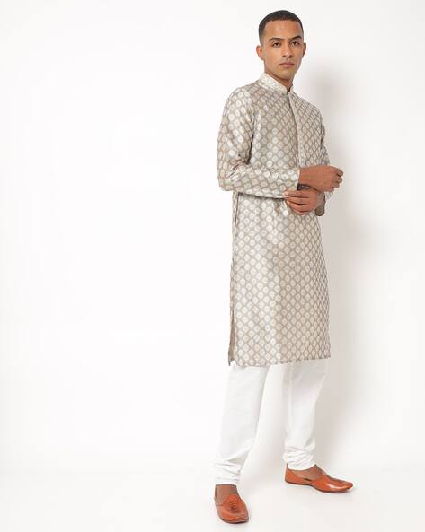 Buy Beige Kurtas for Men by SAMAV Online | Ajio.com
