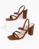Buy Brown Heeled Sandals for Women by MFT Couture Online | Ajio.com