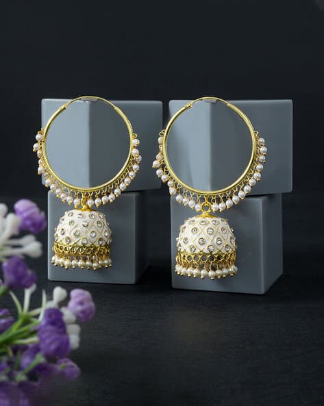 Circular jhumkas store