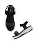 Buy Black Flat Sandals for Women by STEPRITE Online | Ajio.com