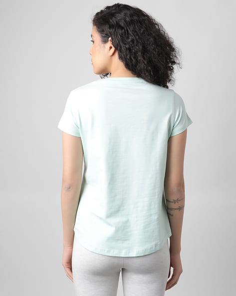 Buy Blue Tshirts for Women by Outryt Sport by AZORTE Online | Ajio.com