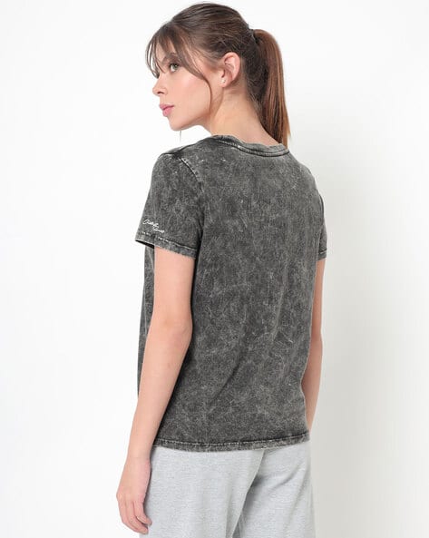 Buy Black Tshirts for Women by Outryt Sport Online | Ajio.com