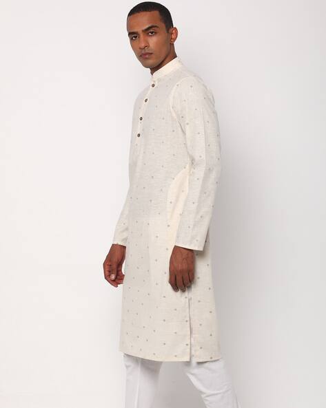 Buy Beige Kurtas for Men by SAMAV Online | Ajio.com