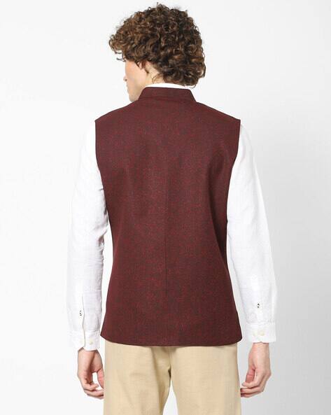 Buy Maroon Jackets & Blazers for Men by SAMAV Online | Ajio.com