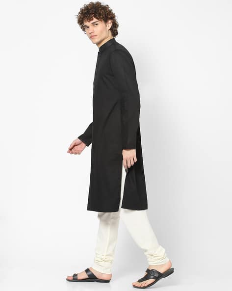 Buy Black Kurtas for Men by SAMAV Online | Ajio.com