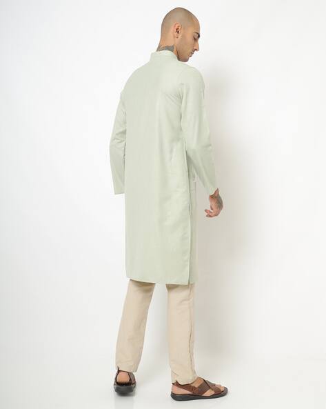 Buy Sea Green Kurtas for Men by SAMAV Online | Ajio.com