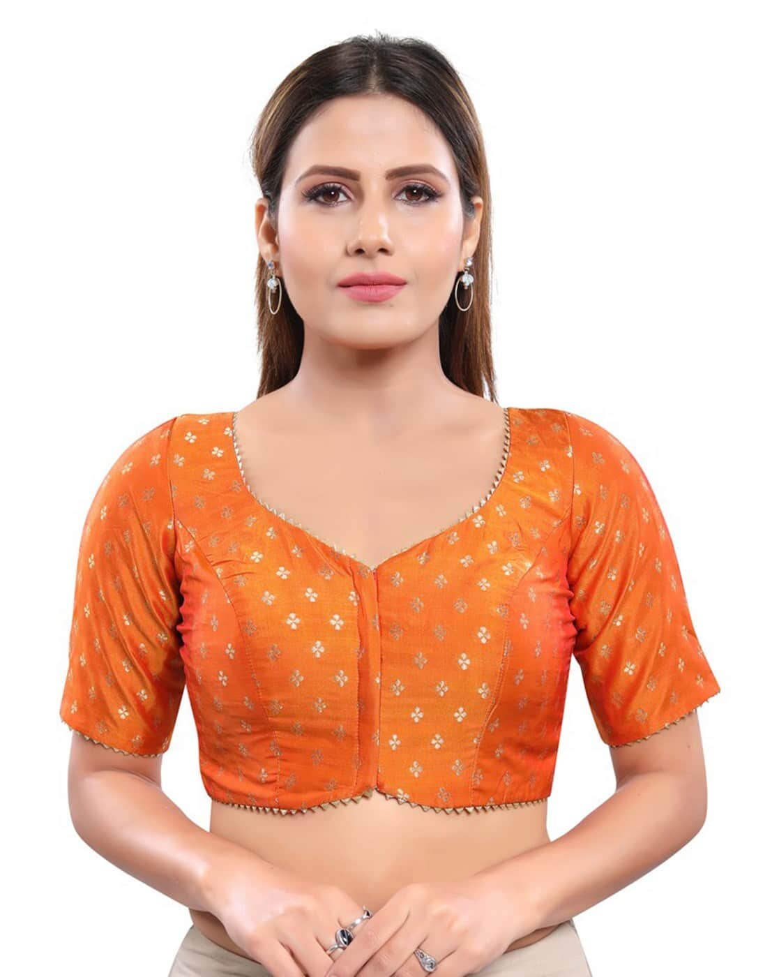 Orange Blouses
