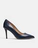 Buy Coach Waverly Slip-On Pumps with Beaded Chain Accent | Navy Blue ...