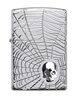 Buy ZIPPO Zippo Spider Web Skull Design Windproof Pocket Lighter ...