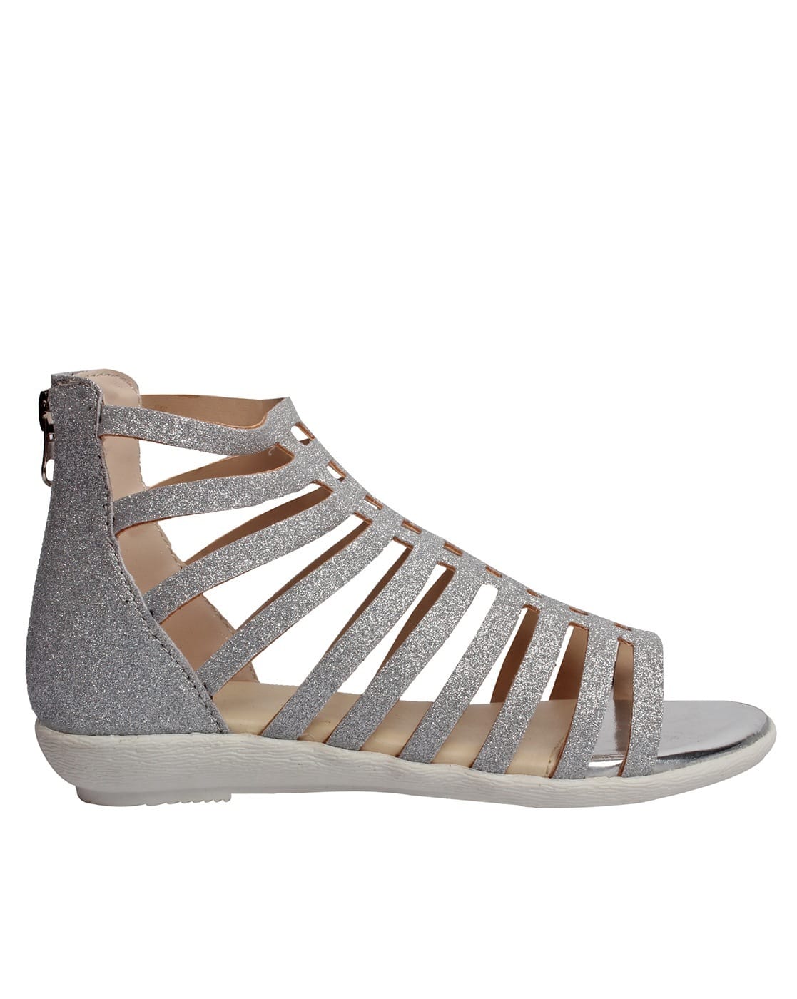 Girls Silver Sandals
