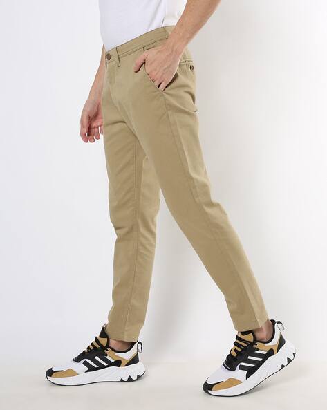 Buy Khaki Trousers & Pants for Men by ALTHEORY Online | Ajio.com