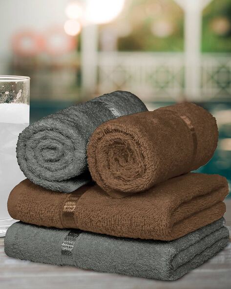 Buy Grey and Brown Towels Bath Robes for Home Kitchen by Story home Online Ajio