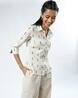 Buy Off-White Shirts, Tops & Tunic for Women by Svrnaa by AZORTE Online ...