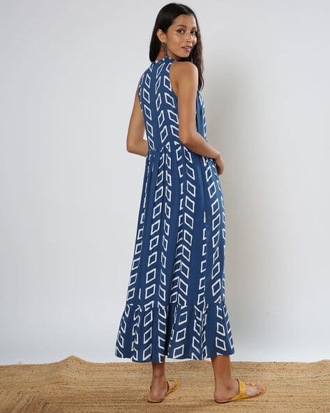 Buy Indigo Dresses & Gowns for Women by Svrnaa by AZORTE Online | Ajio.com