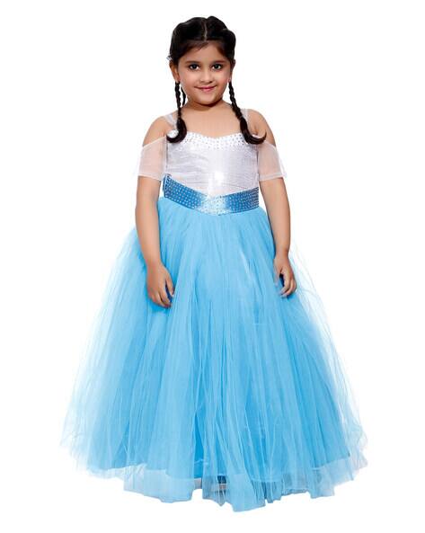 Buy WISH LITTLLE Embellished Fit & Flare Frock | AJIO