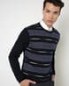 Buy Navy Blue Sweaters & Cardigans for Men by NETPLAY Online | Ajio.com