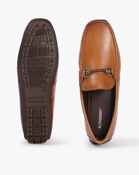 Buy Tan Brown Formal Shoes for Men by Altheory by AZORTE Online | Ajio.com