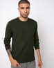 Buy Olive Green Sweaters & Cardigans for Men by NETPLAY Online | Ajio.com