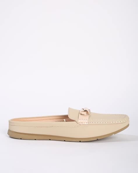 Buy Beige Flat Shoes for Women by Outryt by AZORTE Online | Ajio.com