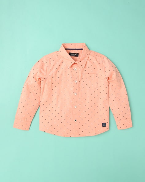 Buy Peach Shirts for Boys by Wotnot Online | Ajio.com