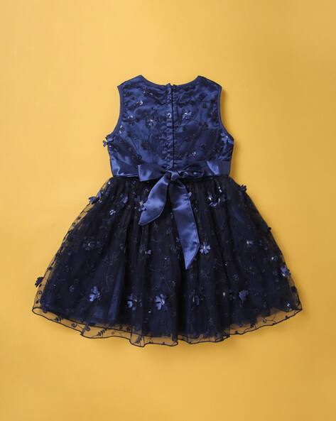 Buy Navy Blue Dresses & Frocks for Girls by Wotnot Online | Ajio.com