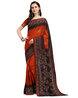 Buy Rust orange Sarees for Women by IRIS Online | Ajio.com