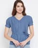 Buy Cornflower blue Tops for Women by Imfashini Online | Ajio.com
