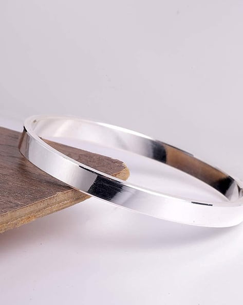 Plain Silver Bracelets For Men