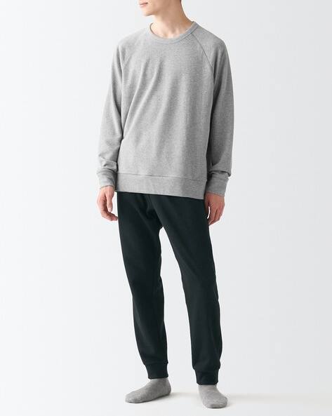 Buy Grey & Black Night&LoungeWearSets for Men by MUJI Online | Ajio.com