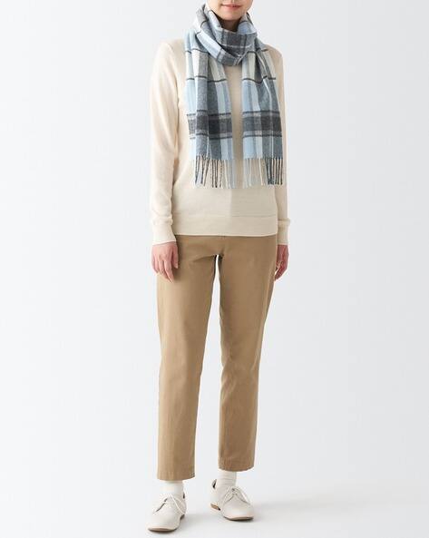 Buy Light Blue Stoles & Scarves for Women by MUJI Online | Ajio.com