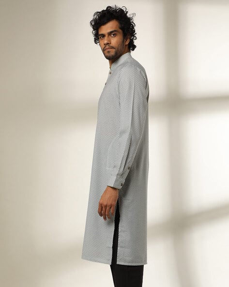 Buy Mint Green Kurtas for Men by SAMAV Online | Ajio.com