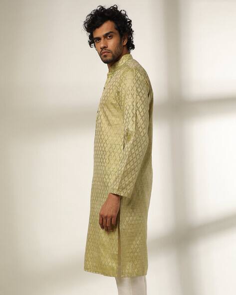 Buy Beige Kurtas for Men by SAMAV Online | Ajio.com