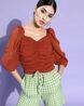 Buy Rust Tops for Women by PlusS Online | Ajio.com