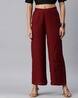 Buy Maroon Pants for Women by DeMoza Online | Ajio.com