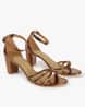 Buy Bronze Heeled Sandals for Women by Five By Inc.5 Online | Ajio.com