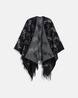 Buy Coach Reversible Horse And Carriage Poncho | Black Color Women ...