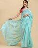 Buy Ice blue Sarees for Women by DUNGRANI Online | Ajio.com