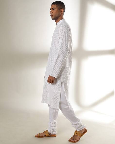 Buy Off White Kurtas for Men by SAMAV Online | Ajio.com