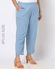 Buy Blue Pants for Women by DeMoza Online | Ajio.com